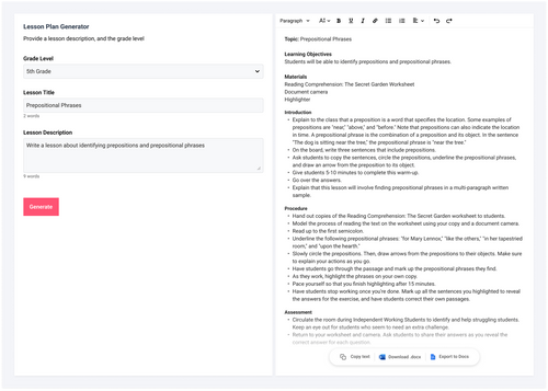 The #1 AI Lesson Plan Generator